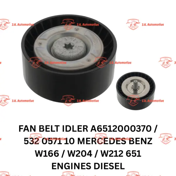 Buy Fan Belt Idler (Deflection Pulley) A6512000370 / 532 0571 10 ...