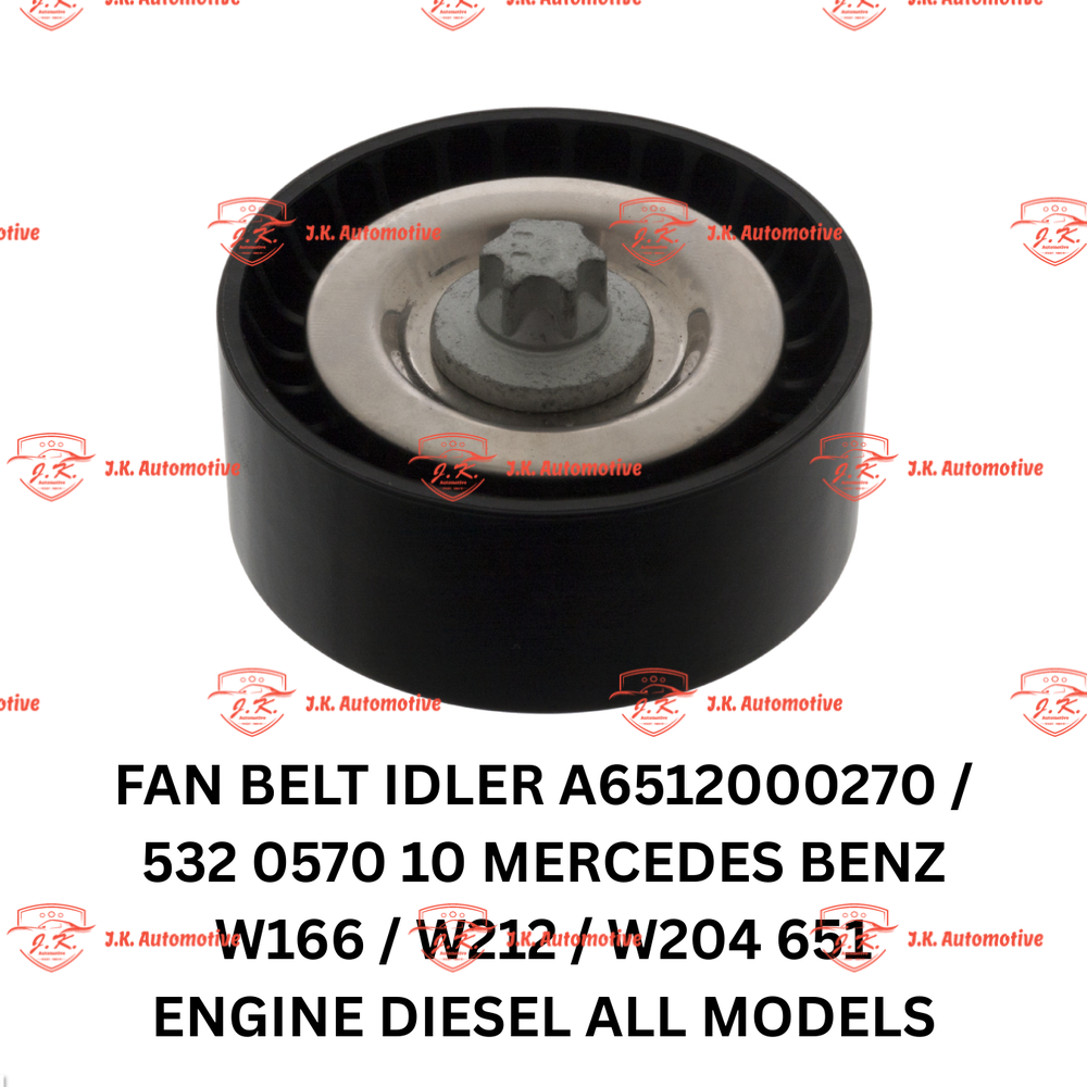Buy Fan Belt Idler (Deflection Pulley) A6512000270 / 532 0570 10 ...